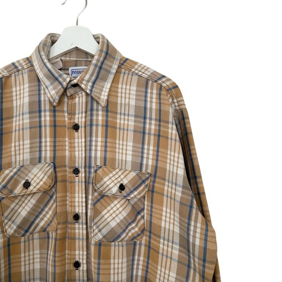 Vintage | Tops | Vintage Rugged Cotton Flannel Plaid Button Down | Poshmark